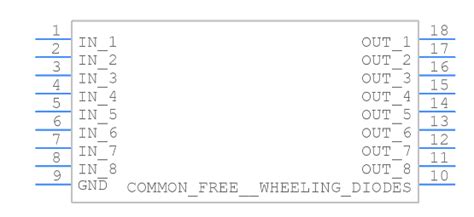 ULN2803A Transistor Array Pinout Circuit And Datasheet