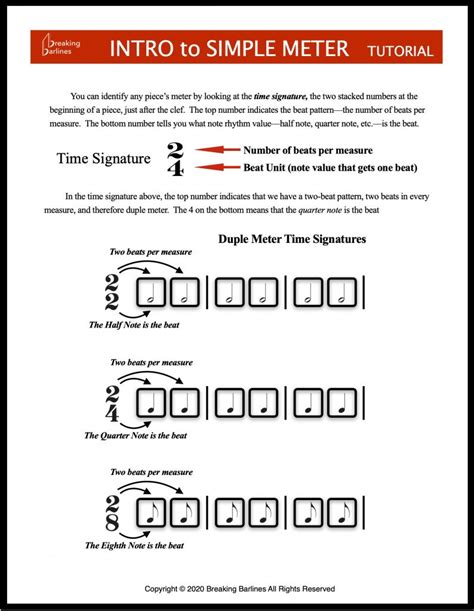 Intro To Simple Meter Breaking Barlines