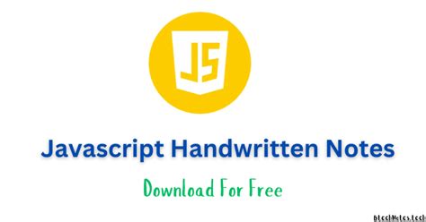 Javascript Handwritten Notes Pdf Free Download