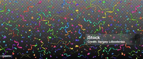 축제 화려한 사문석과 색종이가 투명한 배경에 있습니다 휴일 엽서 포스터 웹 사이트 카니발 어린이 파티 생일 및 축 하의 장식에 대 한 벡터 그림 Carnival에 대한 스톡