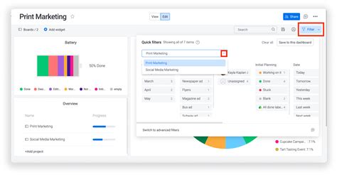 The Dashboards Support