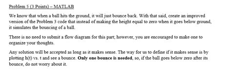 Problem Points MATLAB Build A Code That Chegg Com