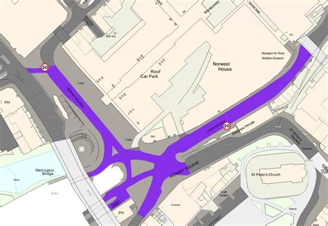 Style A Polygon Speed Restriction Area With Just An Svg Road Sign At