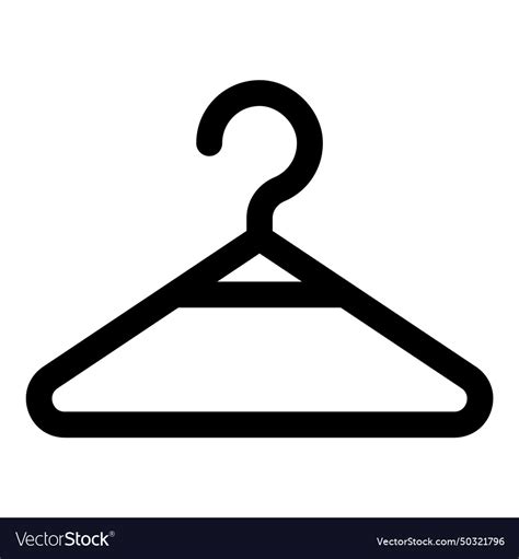 Hanger Flat Icon Isolated On White Background Vector Image