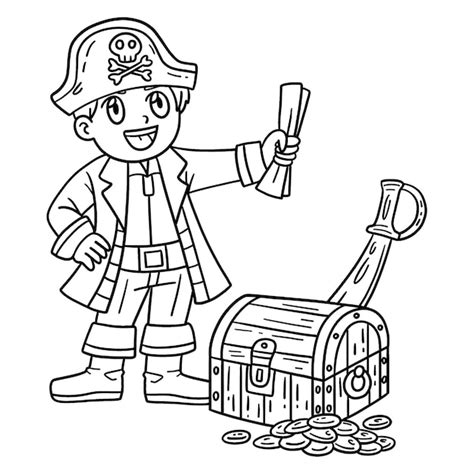 보물 색칠 페이지