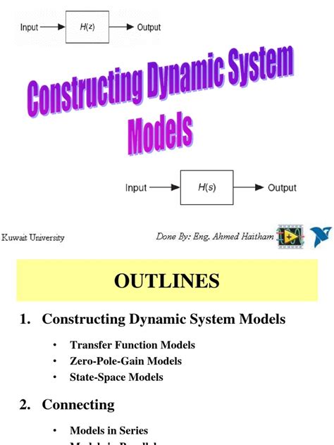 2 Constructing And Connecting Dynamic System Control Theory