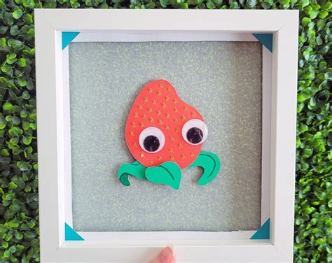 Bugsnax Strabby Papercraft Shadow Box Handmade Paper Art Etsy