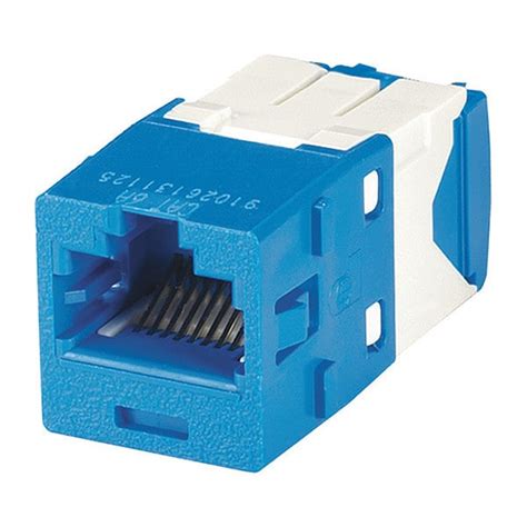 Panduit Module Cat6a Utp 8p8w Unvi Bu Tgstyl Cj6x88tgbu Zoro