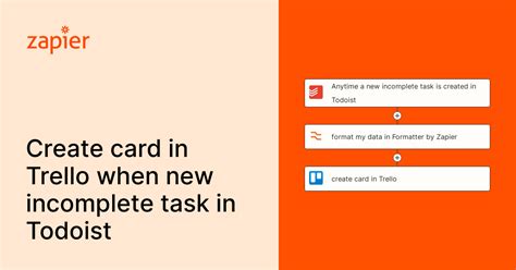 Anytime A New Incomplete Task Is Created In Todoist Format My Data In