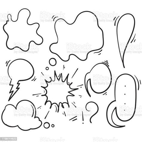 하프 톤 그림자와 손으로 그린 연설 거품의 집합입니다 벡터 일러스트레이션격리 된 배경 0명에 대한 스톡 벡터 아트 및 기타 이미지 0명 Brand Name Online