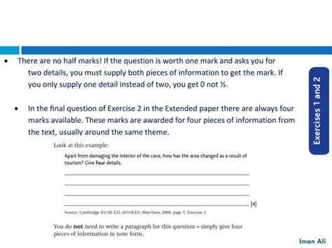 Igcse Esl Comprehension Guide Pptx