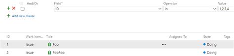Azure Muliple Items In Ado Query Stack Overflow
