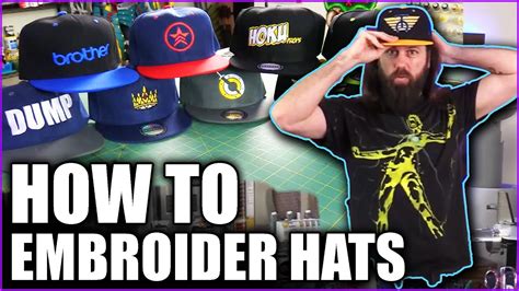 How To Embroider Hats Custom Embroidery To Flat Brimmed Hats Using
