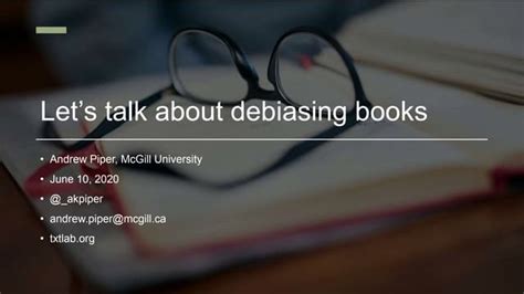 Why Are Women Always Talking To Men In Novels A Conversation About Debiasing Books Using Data