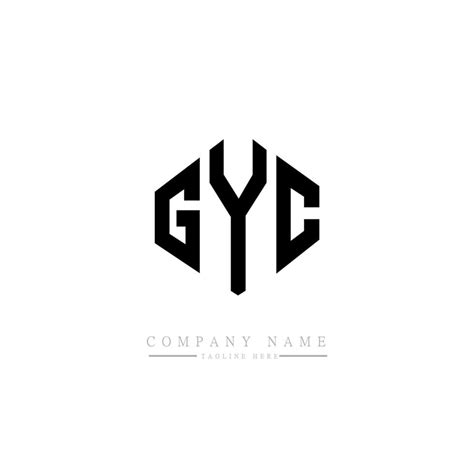 Gyc Letter Logo Design With Polygon Shape Gyc Polygon And Cube Shape Logo Design Gyc Hexagon