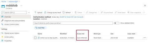 Change Access Tiers Of A Blob And Azure Storage Account