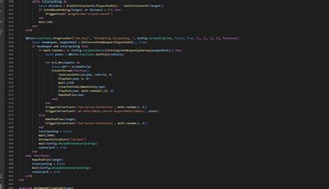 qb vehiclekeys client main lua 461 error when trying to hijack a car