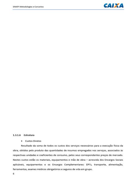 Sinapi Conceitos Pdf Despesa Impostos