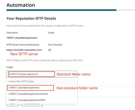 Rep Connect Non Standard Sftp Folders Support