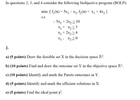 Points Clearly Define Your Decision Variables Chegg