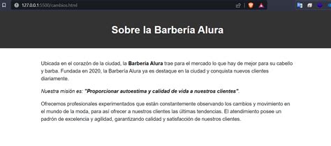 Hecho En Clase Html5 Y Css3 Parte 1 Mi Primera Página Web Alura Latam Cursos Online De