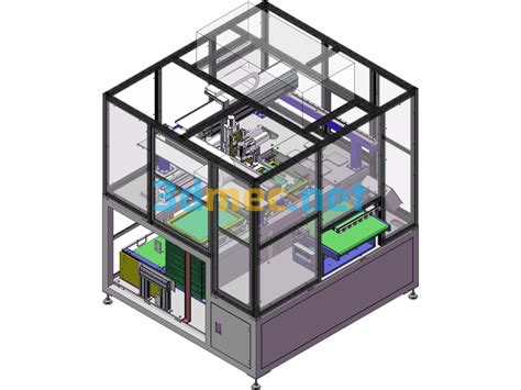 3 15 6 Inch Lcd Screen Loading And Unloading Equipment 3d Model Solidworks