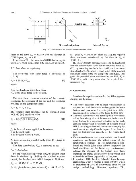 Seismic Rehabilitation Of Beam Column Joint Using Gfrp Sheets 2002 Pdf