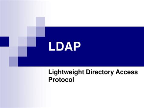 PPT LDAP PowerPoint Presentation Free Download ID 6143718