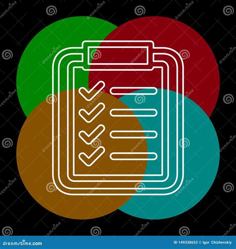 Product Listing Concept Line Icon Stock Vector Illustration Of Document Planning 149338653