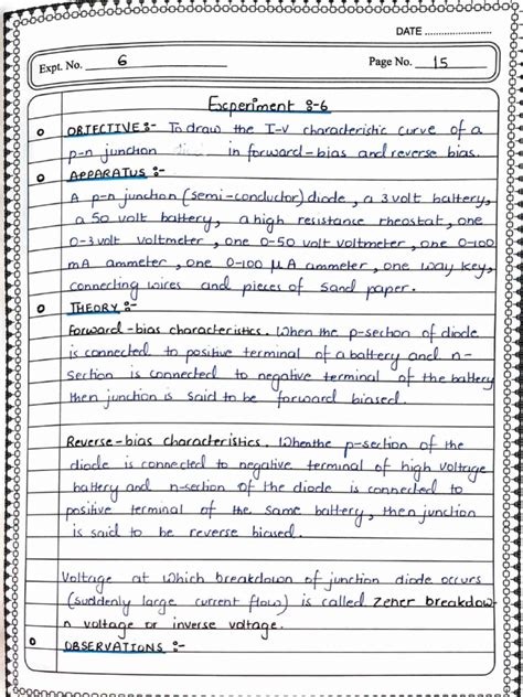 I V Characteristic Curve Of A P N Junction Pdf Electronic