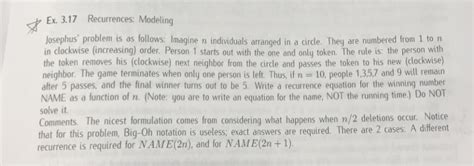 Solved Ex 313 Recurrences Consider The Code Fragment