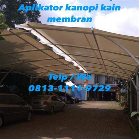 Harga biaya pasang kanopi minimalis membran murah dan canopy atap ...