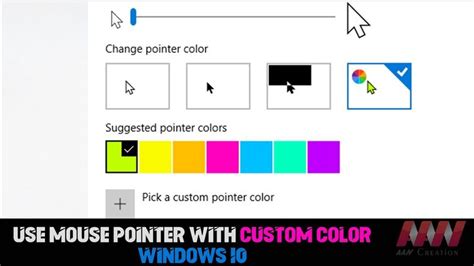 How To Use Mouse Pointer With Custom Color On Windows