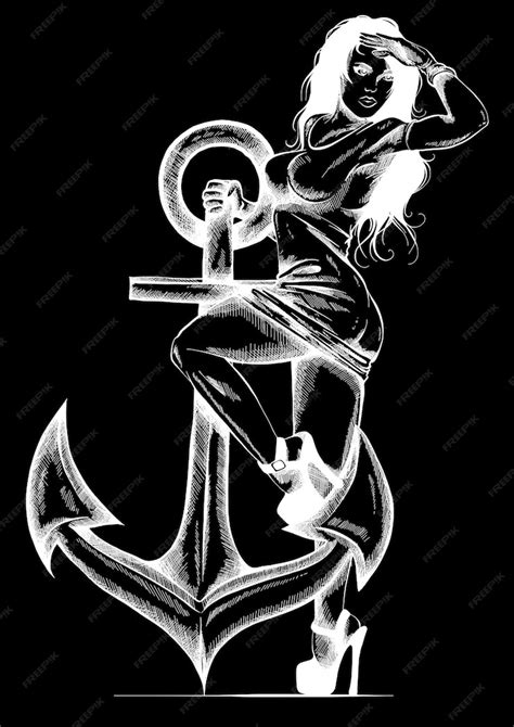 Premium Vector Cute Sexy Military Pilot Uniform Pin Up Girl Sitting