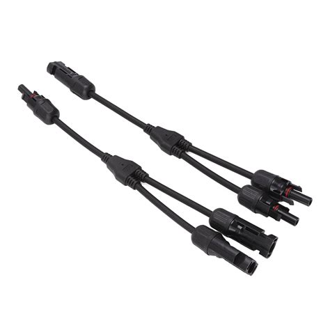 Solar Pv Parallel Adapter 2 Pcs Y Branch Solar Connectors 1 To 2 Splitter Solar Pv Parallel