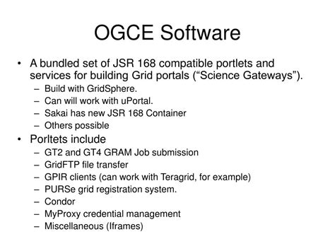 Ppt Open Grid Computing Environments Collab Ogce Powerpoint