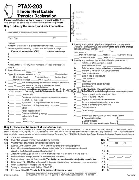 Blank Ptax Pdf Form ️