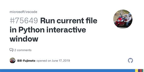 Run Current File In Python Interactive Window · Issue 75649