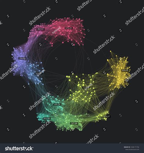 data complexity representation big data concept stock vector royalty