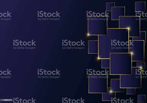 어두운 파란색 템플릿 배경 추상 다각형 패턴 고급 골든 라인 포스터 표지 인쇄 아트 워크를 위한 프리미엄 스타일 벡터 일러스트 금 금속에 대한 스톡 벡터 아트 및 기타