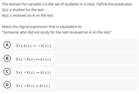 Solved The Domain For Variable X Is The Set Of Babes In Chegg Com