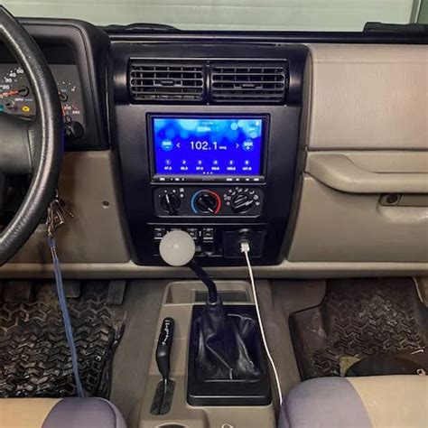 1997 Jeep Wrangler Hecasa Double Din Dash Kit For 2003 2006 Jeep