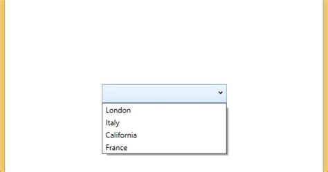 How To Bind Combobox With List Wpf Computer Programming