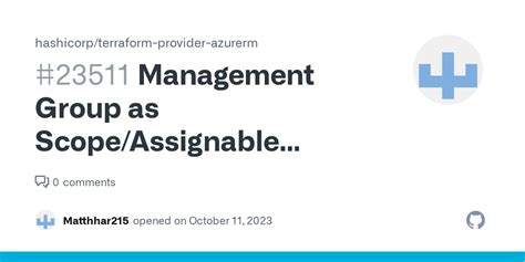 Management Group As Scopeassignable Scope · Issue 23511 · Hashicorpterraform Provider Azurerm