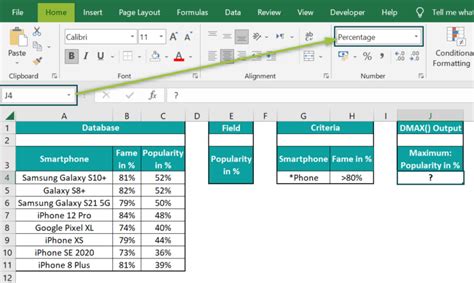 dmax excel function formula examples how to use