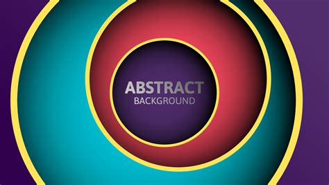 Abstract Background With Colorful Overlap Layer Papercut Circle 5033570 Vector Art At Vecteezy