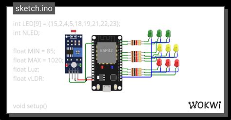 Luz De Emergência Wokwi Esp32 Stm32 Arduino Simulator