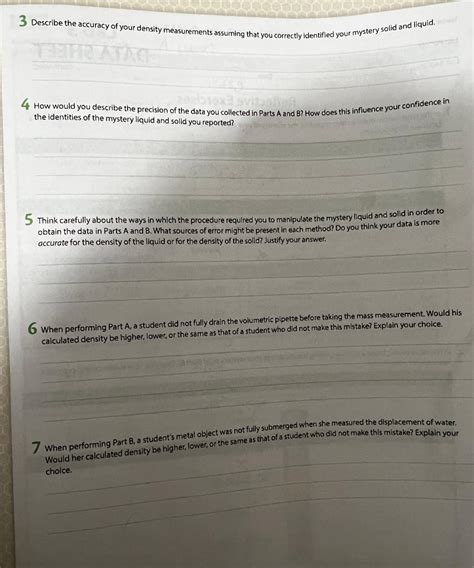 Solved Data And Observations Part A Identifying A Mystery Chegg