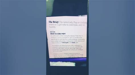 What Does Girly Pop Mean🧁 Youtube