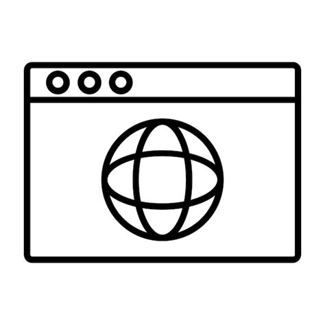 Premium Vector Web Page Icon